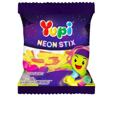 Harga Yupi Candy Gummy Neon Stick 45g - CekList.ID