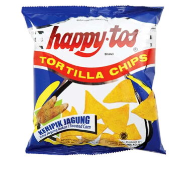 Harga Happytos Snack Tortilla Chips Roasted Corn Pck 55G - CekList.ID