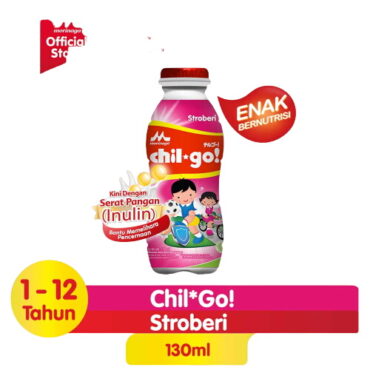 Harga Morinaga Minuman Susu Steril Chil Go Strawberry Botol 130Ml ...