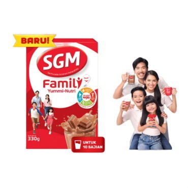 Harga Sgm Family Susu Bubuk Yummi-Nutri Cokelat 330G - CekList.ID