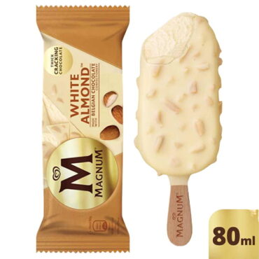 Harga Wall's Ice Cream Magnum White Almond 80mL - CekList.ID