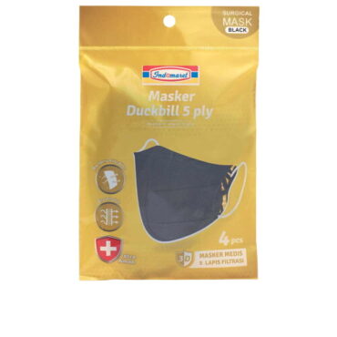 Harga Indomaret Masker Duckbill 5Ply Hitam 4'S - CekList.ID