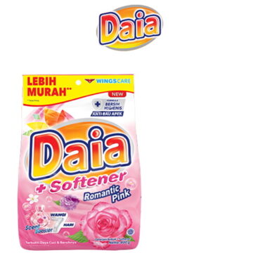 Harga Daia Detergent Bubuk + Softener Romantic Pink 800g - CekList.ID