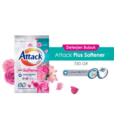 Harga Kao Attack Detergent Cair + Softener 3D Clean Action 750mL - CekList.ID