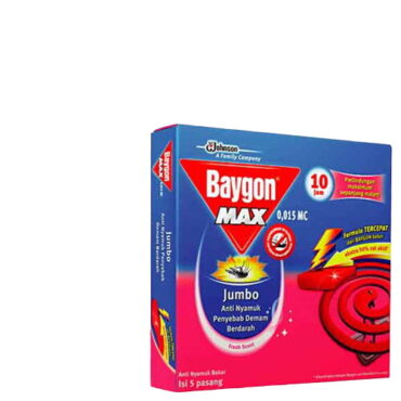 Harga Baygon Obat Nyamuk Bakar Jumbo 5'S Cegah Dbd - CekList.ID