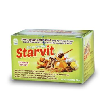 Harga Starvit Sirup Herbal Box (10 Sachet @ 15ml) - CekList.ID